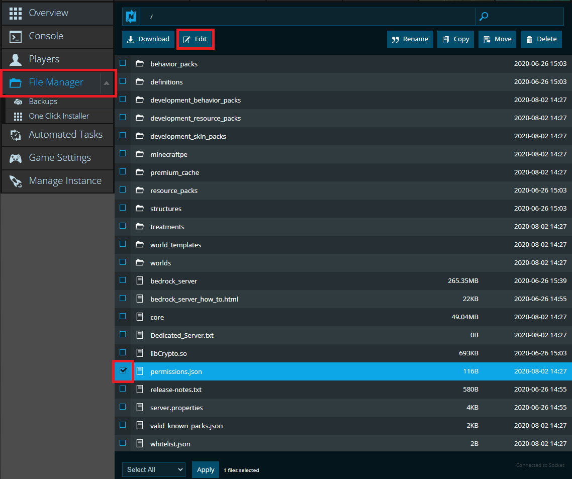 How to Setup OP (admin) on Your Minecraft: Bedrock Edition Server | Minecraft: Bedrock Edition ...